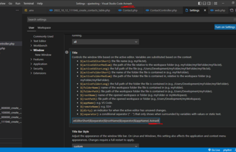 How to Change VScode title name - DevOps Support