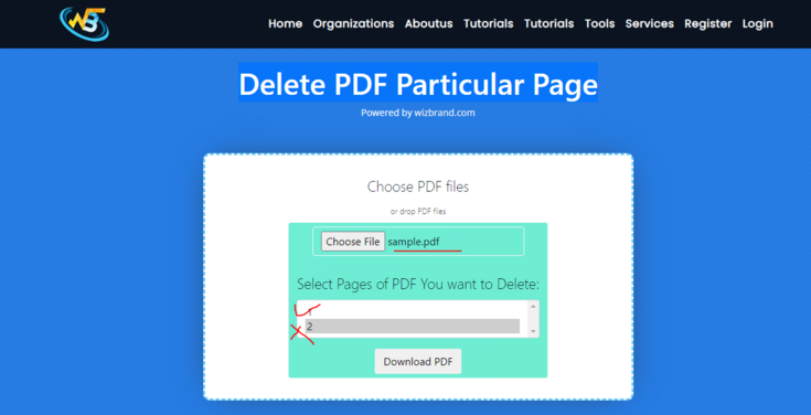 Delete PDF Particular Pages - DevOps Support