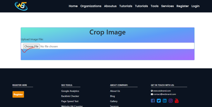 Crop Image Tool - DevOps Support
