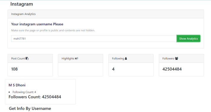 Instagram Data Count Tool - DevOps Support