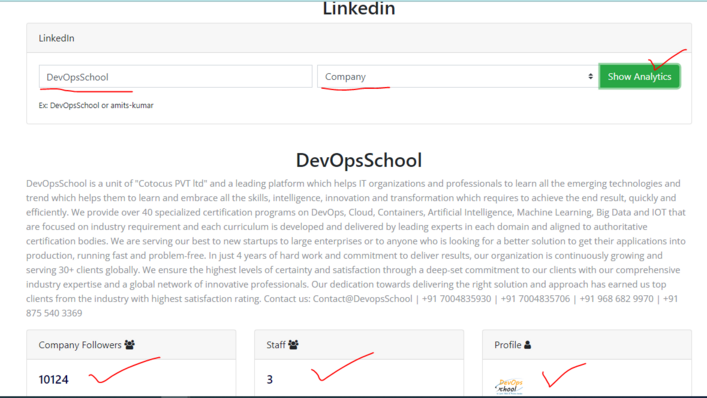 How to Count Data in Linkedin - DevOps Support