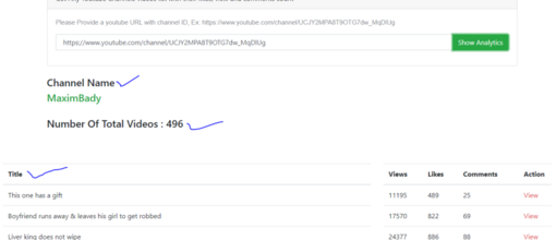 Youtube Data Count Tool - DevOps Support
