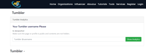 How To Use Tumblr Count Online Tool - DevOps Support