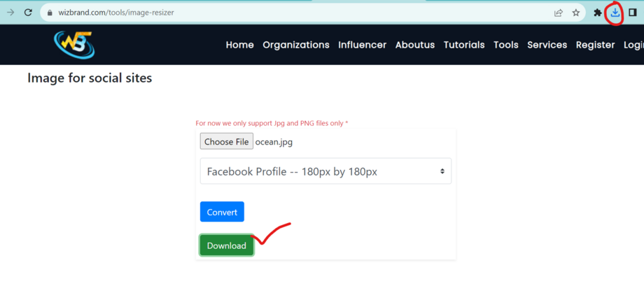 How To Use Online Image resizer tool for social sites - DevOps Support