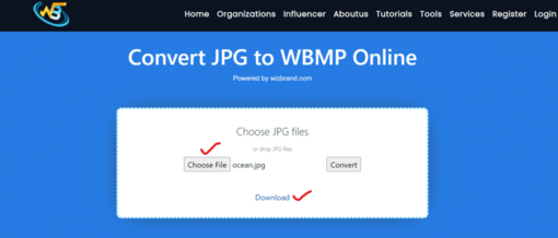 How To Use JPG to WBMP Online Tool - DevOps Support