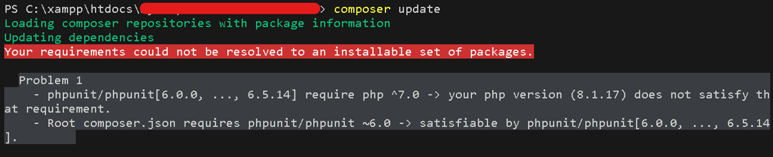 Resolving Phpunit Dependency Conflict Php Version Mismatch Devops Support