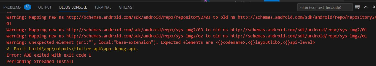 Flutter Error Adb Exit Code 1 Error In Flutter Requires Newer Sdk Version 33 Devops Support