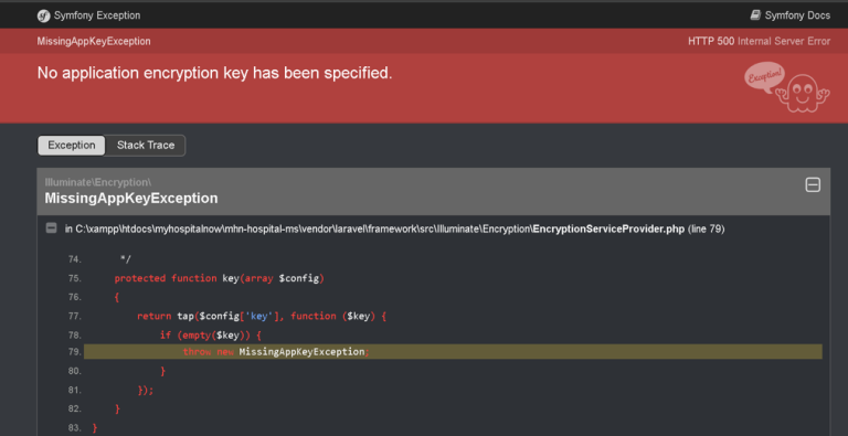 Error Laravel No Application Encryption Key Has Been Specifiederror Laravel Devops Support