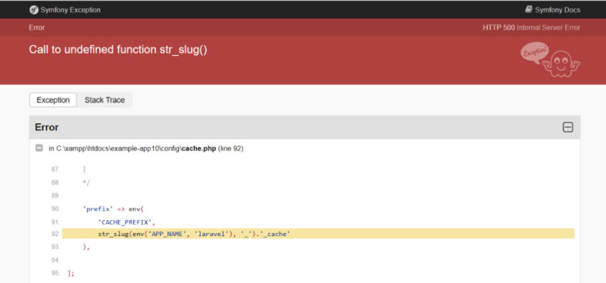 Laravel Error In Applicationphp261 Devops Support