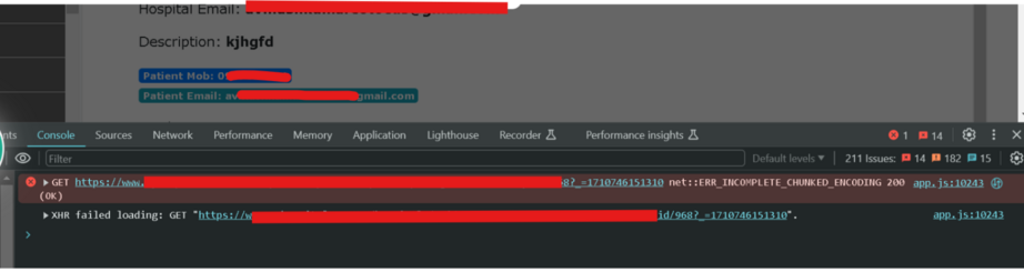 Error: Resolving the "net::ERR_INCOMPLETE_CHUNKED_ENCODING 200 (OK)" Error - DevOps Support