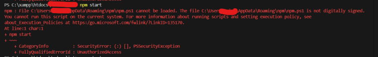 How To Fix The Npmps1 Cannot Be Loaded Error On Windows When Running